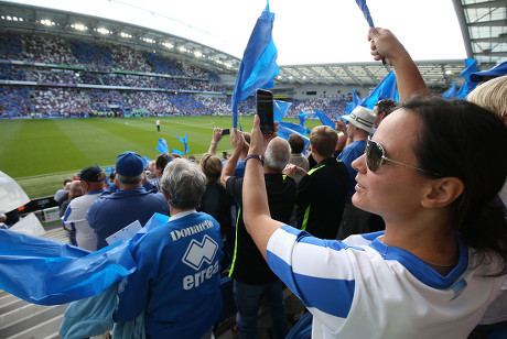 Brighton Fans Greet Their Team Their Editorial Stock Photo - Stock ...