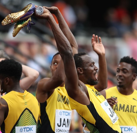Mens 4x100m Relay Team Featuring Usain Editorial Stock Photo - Stock ...