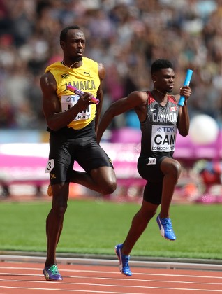 Mens 4x100m Relay Team Featuring Usain Editorial Stock Photo - Stock ...