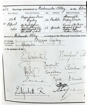 Queen Elizabeth Ii Duke Edinburgh Signatures Editorial Stock Photo ...