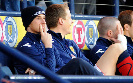 Barry Ferguson Allan Mcgregor Make Vsigns Editorial Stock Photo - Stock ...