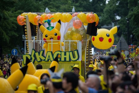 Pikachu Characters March During Pikachu Carnival Editorial Stock Photo ...