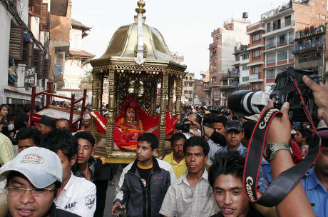 Matina Shakya Seto Machhendranath Chariot Festival Editorial Stock ...