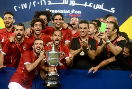 Al Ahly Players Celebrates Trophy After Editorial Stock Photo - Stock ...