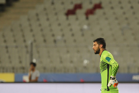 Al Ahly Goalkeeper Sherif Ekramy Reacts Editorial Stock Photo - Stock ...