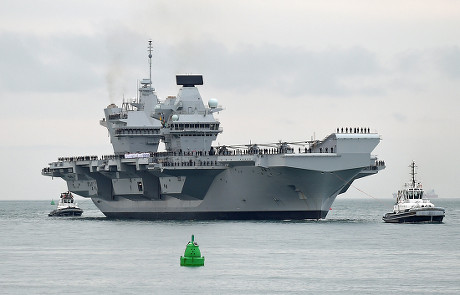 British Royal Navys New Flagship Three Editorial Stock Photo - Stock ...