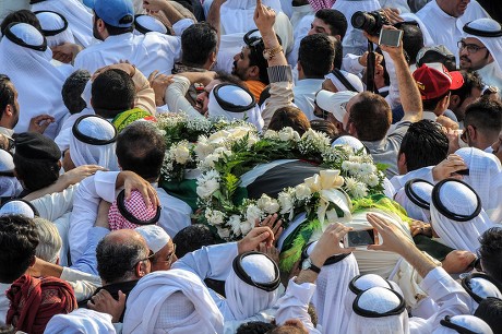 Mourners Carry Coffin Kuwaiti Actor Abdulhussain Editorial Stock Photo ...