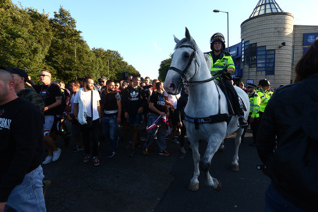 Split Fans Escorted Ground By Police Editorial Stock Photo - Stock ...