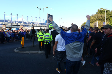 Split Fans Escorted Ground By Police Editorial Stock Photo - Stock ...