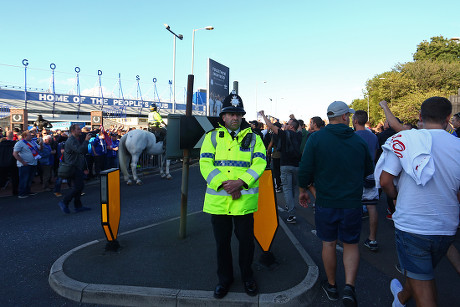 Split Fans Escorted Ground By Police Editorial Stock Photo - Stock ...