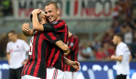 Ac Milans Luca Antonelli R Celebrates Editorial Stock Photo - Stock ...