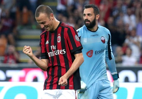 Ac Milans Luca Antonelli L Celebrates Editorial Stock Photo - Stock ...