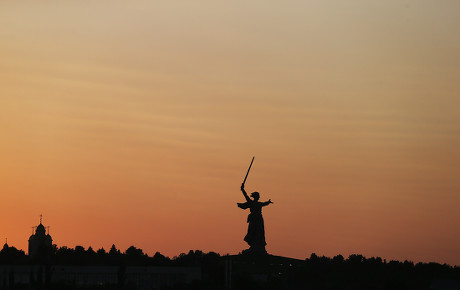 Statue Mother Homeland Mamayev Kurgan World Editorial Stock Photo ...