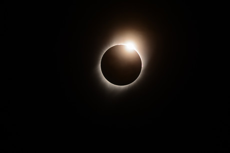 Diamond Ring Effect During Solar Eclipse Editorial Stock Photo - Stock ...