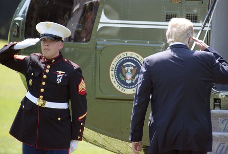 5 American us u s president rear back view unrecognisable saluting ...