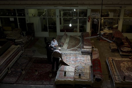 Carpet Seller Shows His Carpet His Editorial Stock Photo - Stock Image ...