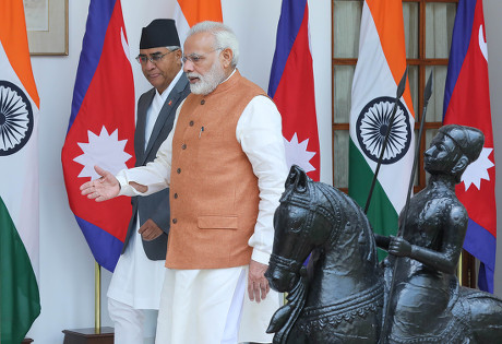 Narendra Modi Sher Bahadur Deuba Editorial Stock Photo - Stock Image ...