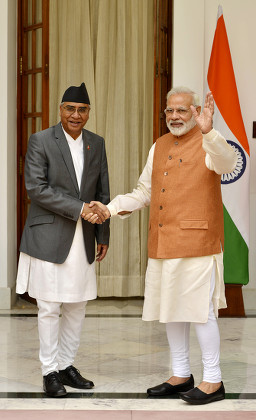 Indian Prime Minister Narendra Modi R Editorial Stock Photo - Stock ...