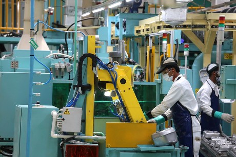 Employees Work On Twowheeler Assembly Line Editorial Stock Photo ...