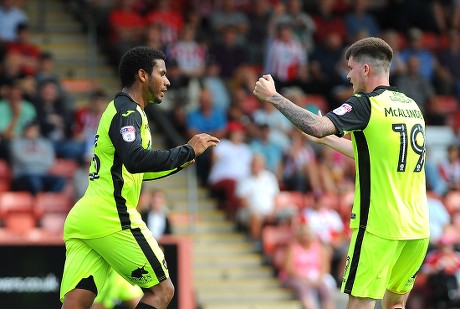 Reuben Reid Exeter City Celebrates His Editorial Stock Photo - Stock ...