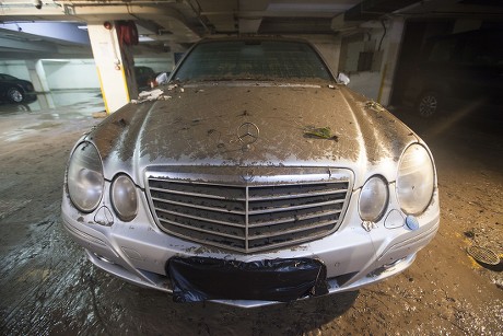 Flooddamaged Luxury Car Seen Car Park Editorial Stock Photo - Stock ...