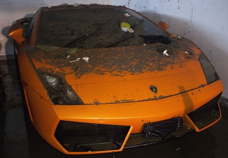 Flooddamaged Luxury Car Seen Car Park Editorial Stock Photo - Stock ...