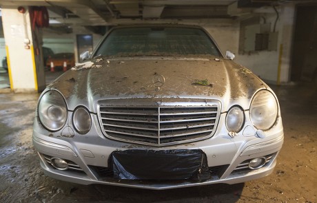 Flooddamaged Luxury Car Seen Car Park Editorial Stock Photo - Stock ...