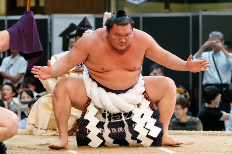 Sumo Wrestler Hakuho Sho Performs During Editorial Stock Photo - Stock ...