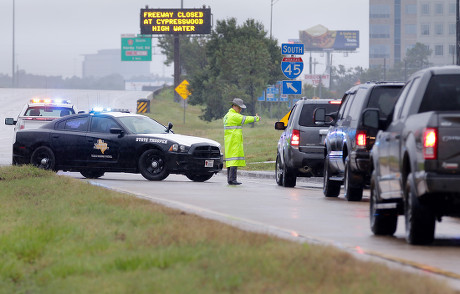 Texas Highway Patrolman Diverts Traffic Off Editorial Stock Photo ...