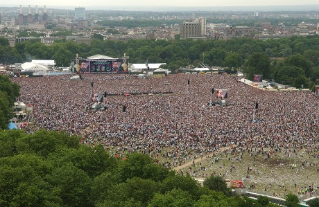 Live8 Concert Hyde Park London 2nd Redaktionelles Stockfoto – Stockbild ...