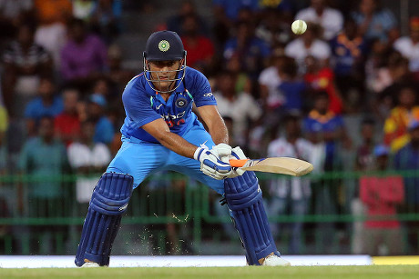 Indian Batsman Mahendra Singh Dhoni Bats Editorial Stock Photo - Stock ...