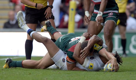 Leicesters Jonny May Beats Tackle Baths Editorial Stock Photo - Stock ...