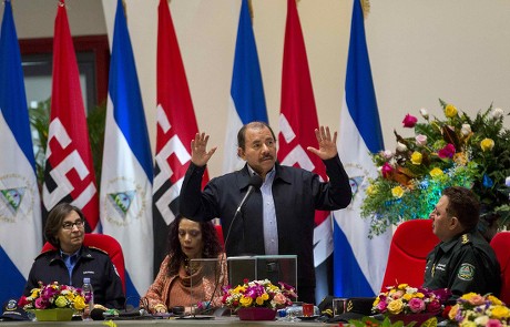 Daniel Ortega Rosario Murillo Aminta Granera Editorial Stock Photo ...