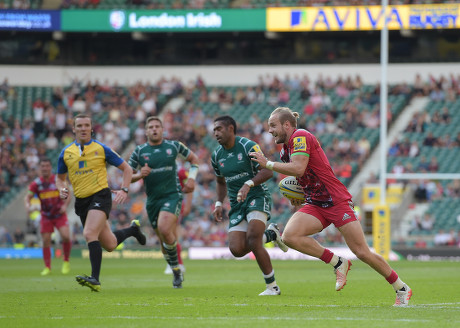 Charlie Walker Harlequins Scores His Try Editorial Stock Photo - Stock ...