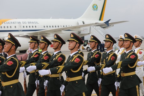 Brazilian Air Force One Arrives Brazilian Editorial Stock Photo - Stock ...