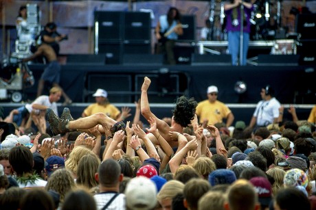 Concert Goers Crowd Surf Mosh Pit Editorial Stock Photo - Stock Image ...