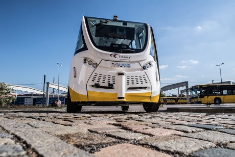 Autonomous Electric Driving Minibus Type Navya Editorial Stock Photo ...