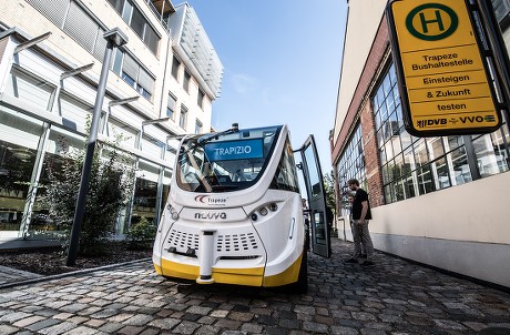 Autonomous Electric Driving Minibus Type Navya Editorial Stock Photo ...