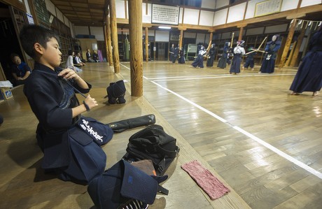 Local Children Prepare Practice Kendo Swordsmanship Editorial Stock ...