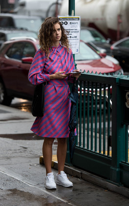 Street Style, Spring Sumer 2018, New York Fashion Week, USA - 06 Sep ...
