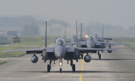 South Korean Fighter Jets Including F15ks Editorial Stock Photo - Stock ...