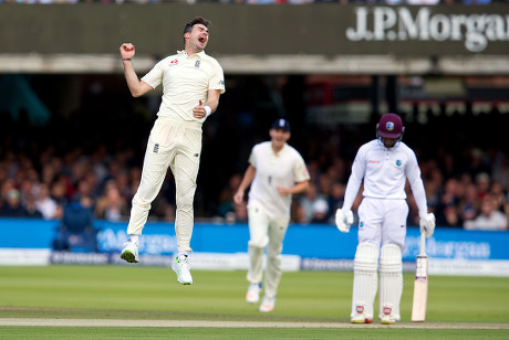 Englands James Jimmy Anderson Leaps He Editorial Stock Photo - Stock ...