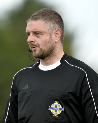 Ballinamallard Vs Crusaders Referee Raymond Crangle Editorial Stock ...