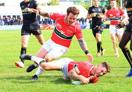 Daniel Pullinger Plymouth Albion Scores Try Editorial Stock Photo ...