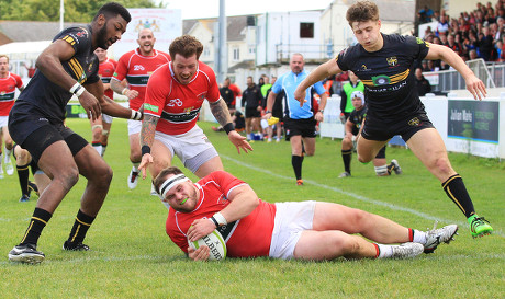 Daniel Pullinger Plymouth Albion Goes Over Editorial Stock Photo ...