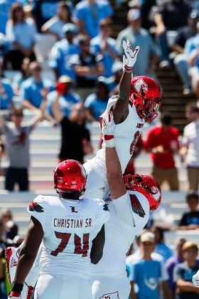 Dez Fitzpatrick 87 Louisville Cardinals Celebrates Editorial Stock ...