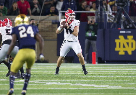 Georgia Quarterback Jake Fromm 11 Passes Editorial Stock Photo - Stock ...