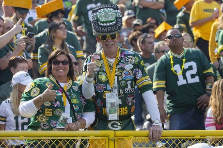 Green Bay Packer Fans During Nfl Editorial Stock Photo - Stock Image ...
