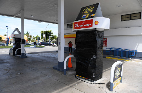 Closed Gas Station Miami Florida Editorial Stock Photo - Stock Image ...