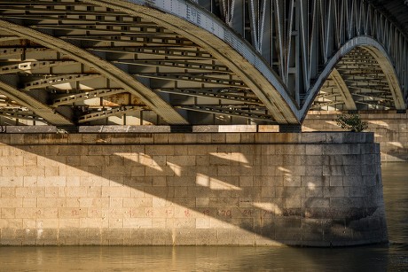 Steel Structure Above Abutment Petofi Bridge Editorial Stock Photo ...
